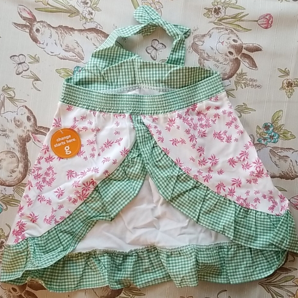 Gdiaper | Accessories | New Gingham Girl Dress Gdiaper Girls Diaper ...